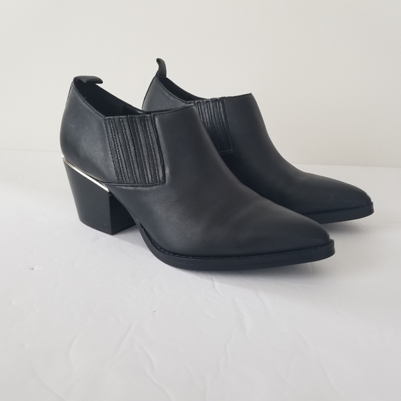 Bleecker&Bond | Shoes | Bleecker Bond Lydia Black Leather Western Booty ...